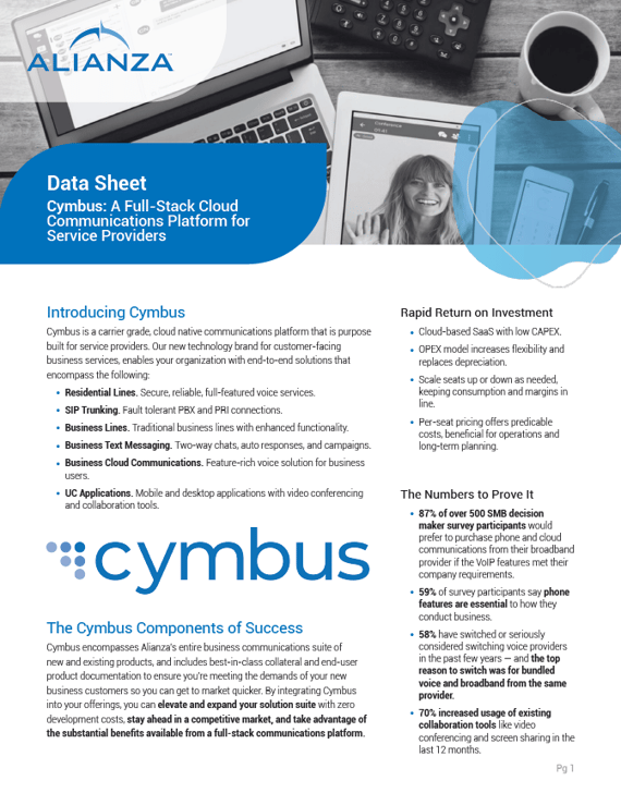 Cymbus Data Sheet